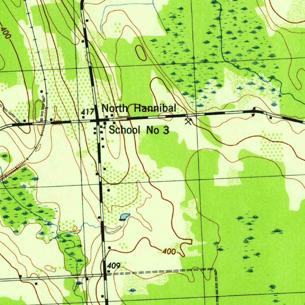 Hannibal, NY (1943, 31680-Scale) Map by United States Geological Survey ...