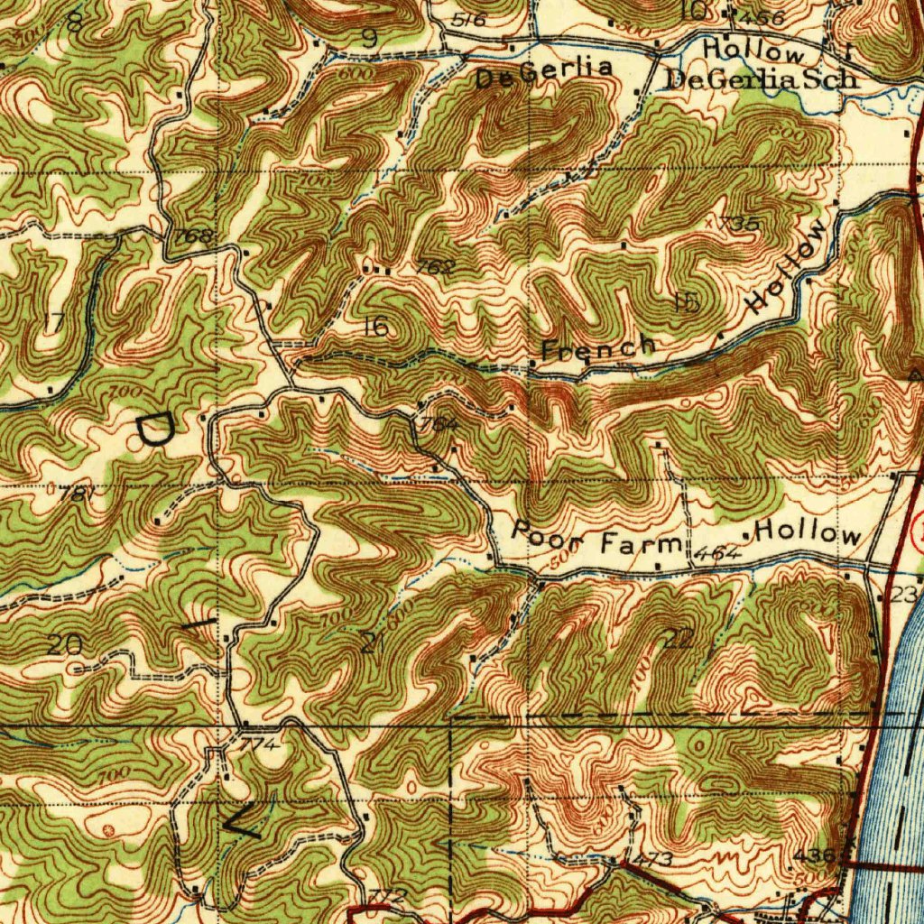 Hardin, IL-MO (1938, 62500-Scale) Map by United States Geological ...