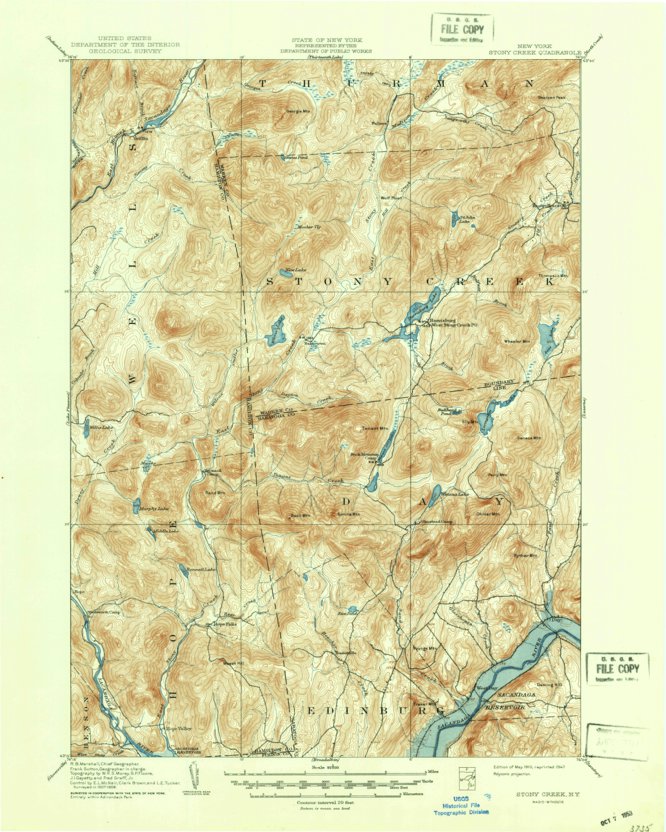 Harrisburg, NY (1910, 62500-Scale) Map by United States Geological ...