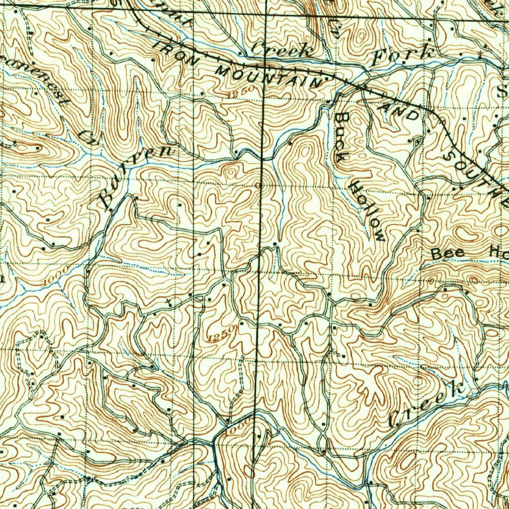 Harrison, AR-MO (1904, 125000-Scale) Map by United States Geological ...
