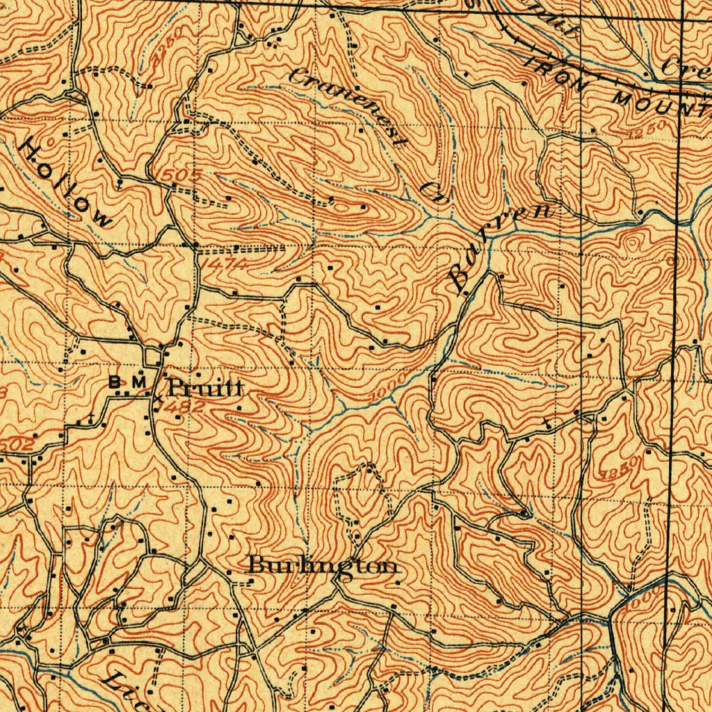 Harrison, AR-MO (1905, 125000-Scale) Map by United States Geological ...