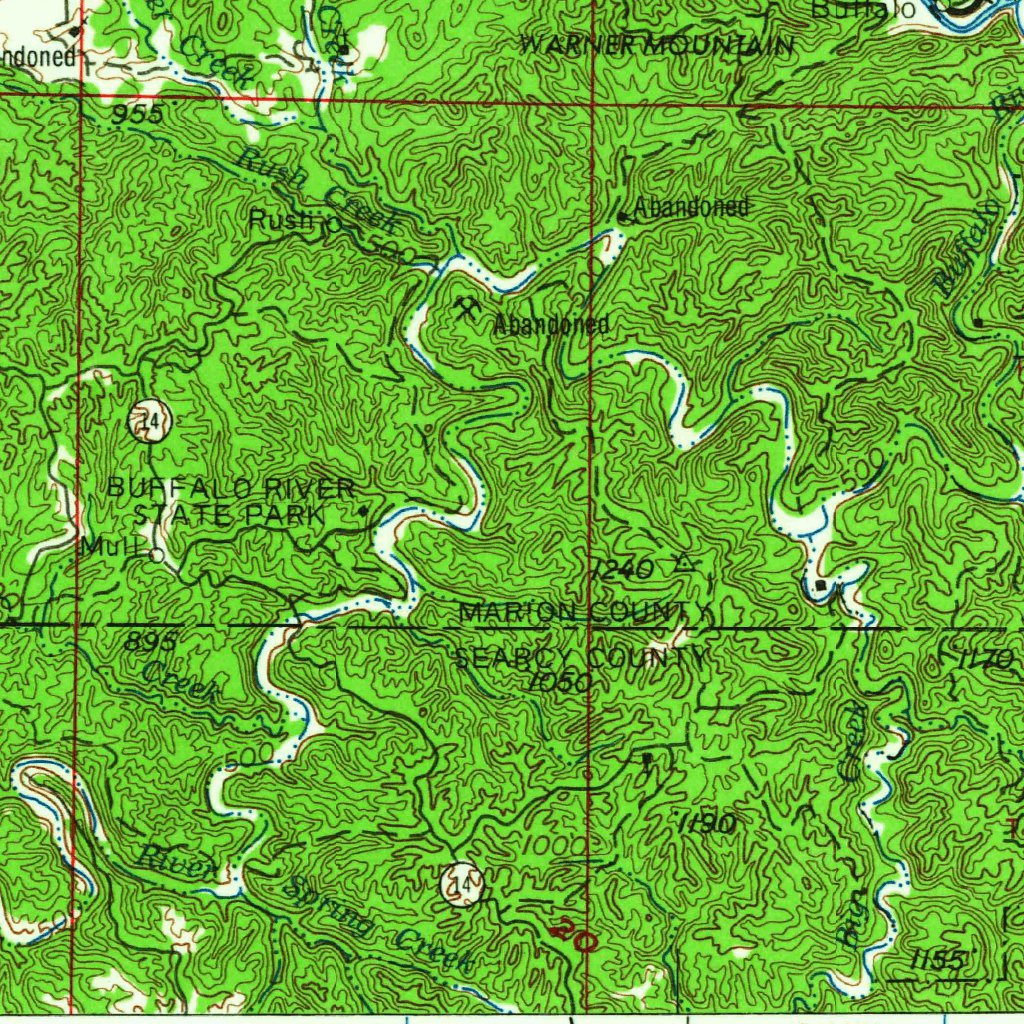 Harrison, AR-MO (1964, 250000-Scale) Map by United States Geological ...