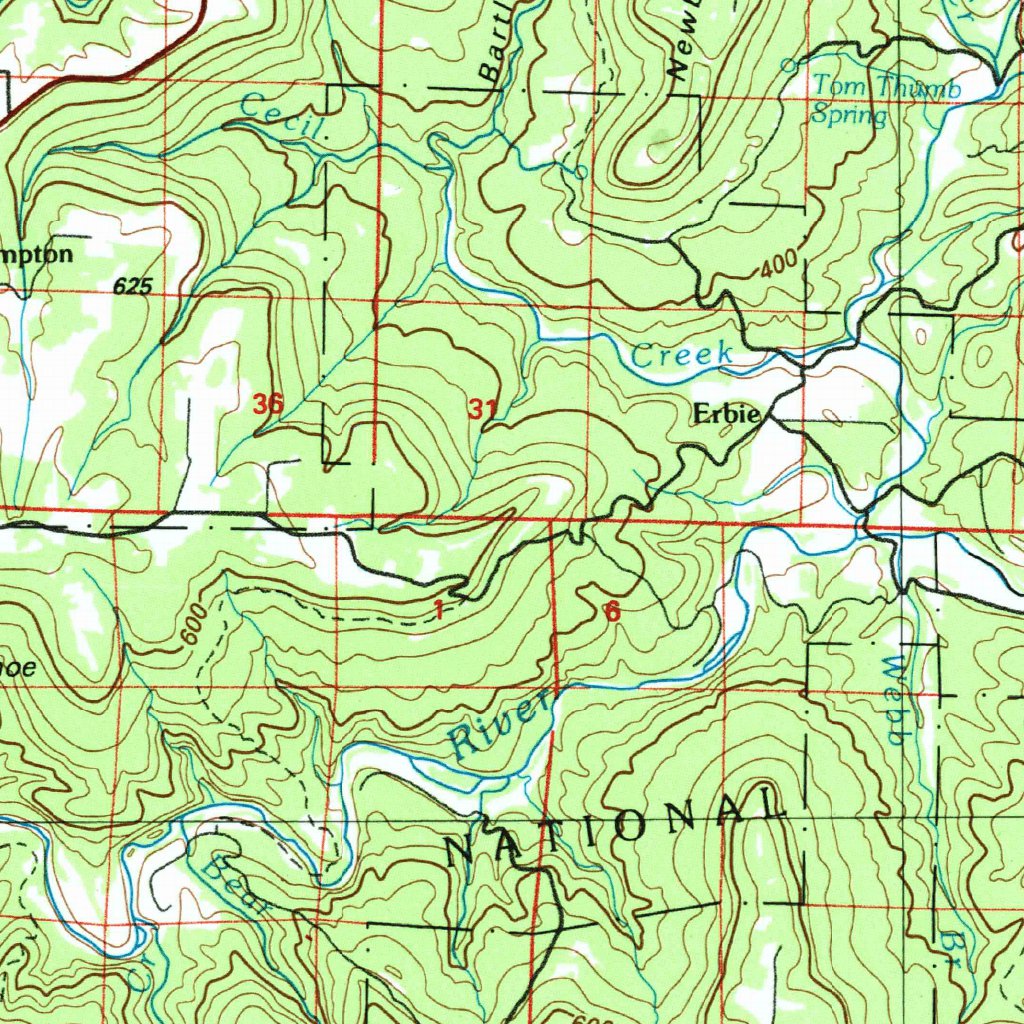 Harrison, AR-MO (1985, 100000-Scale) Map by United States Geological ...