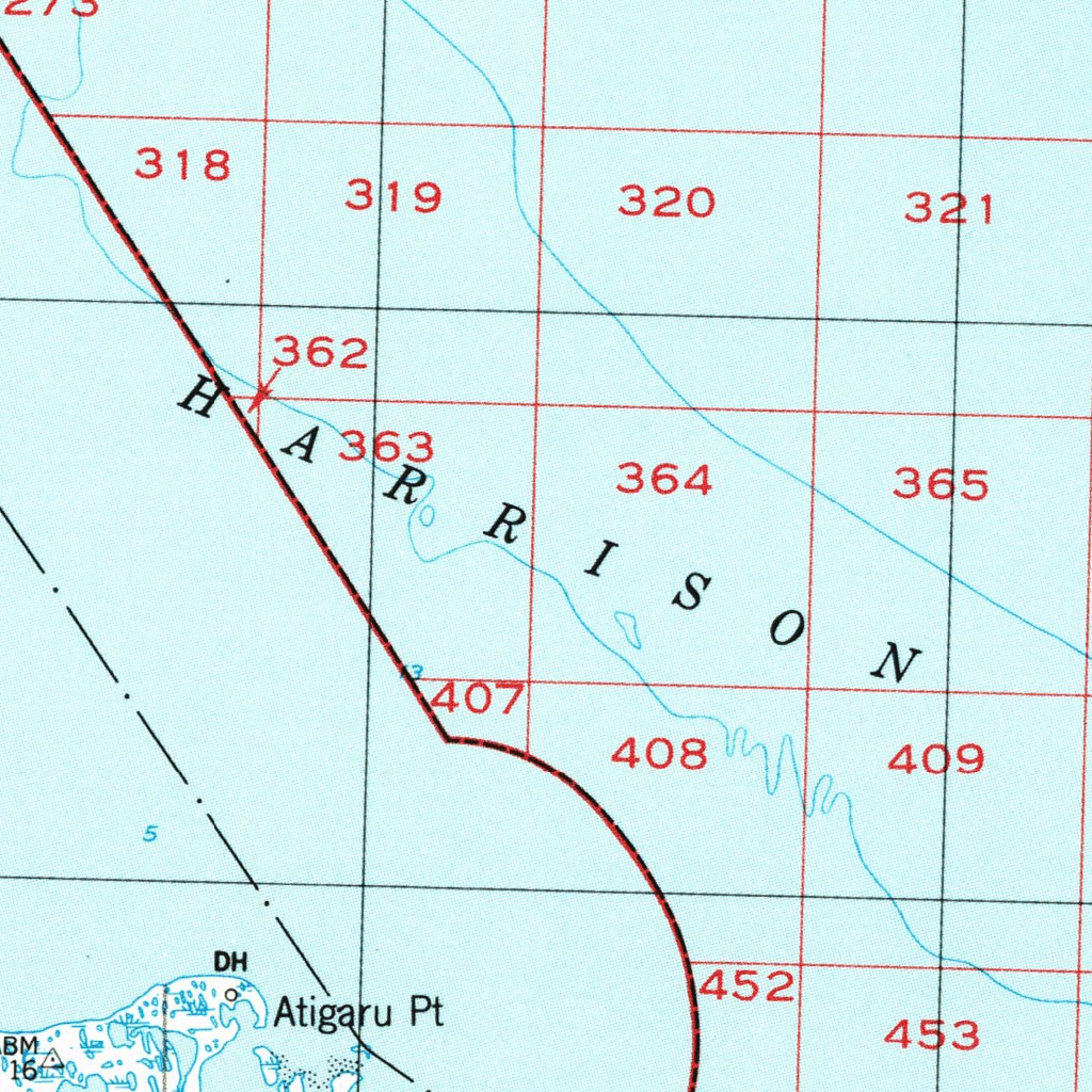 Harrison Bay, AK (1955, 250000-Scale) Map by United States Geological ...