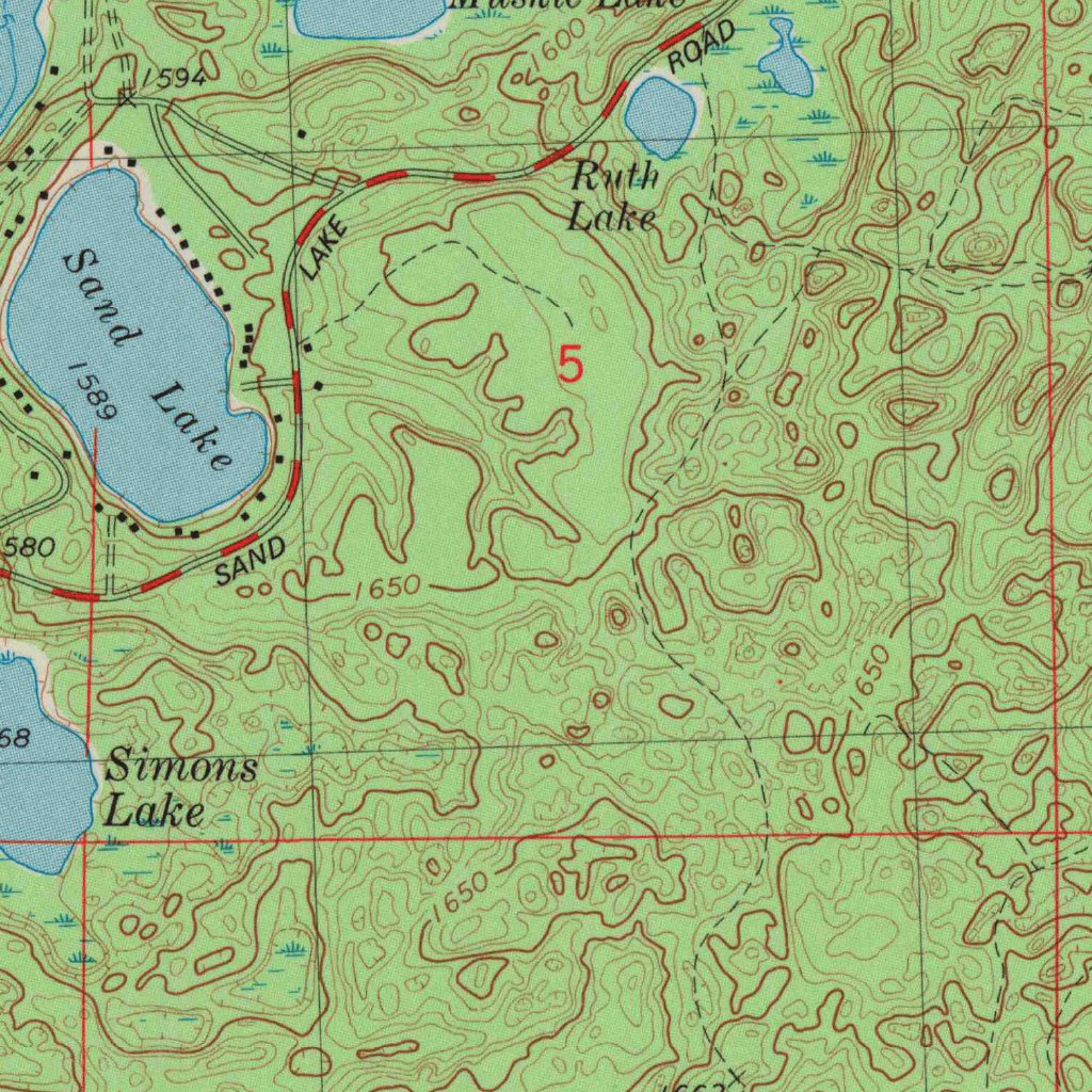 Harshaw, WI (1982, 24000-Scale) Map by United States Geological Survey ...