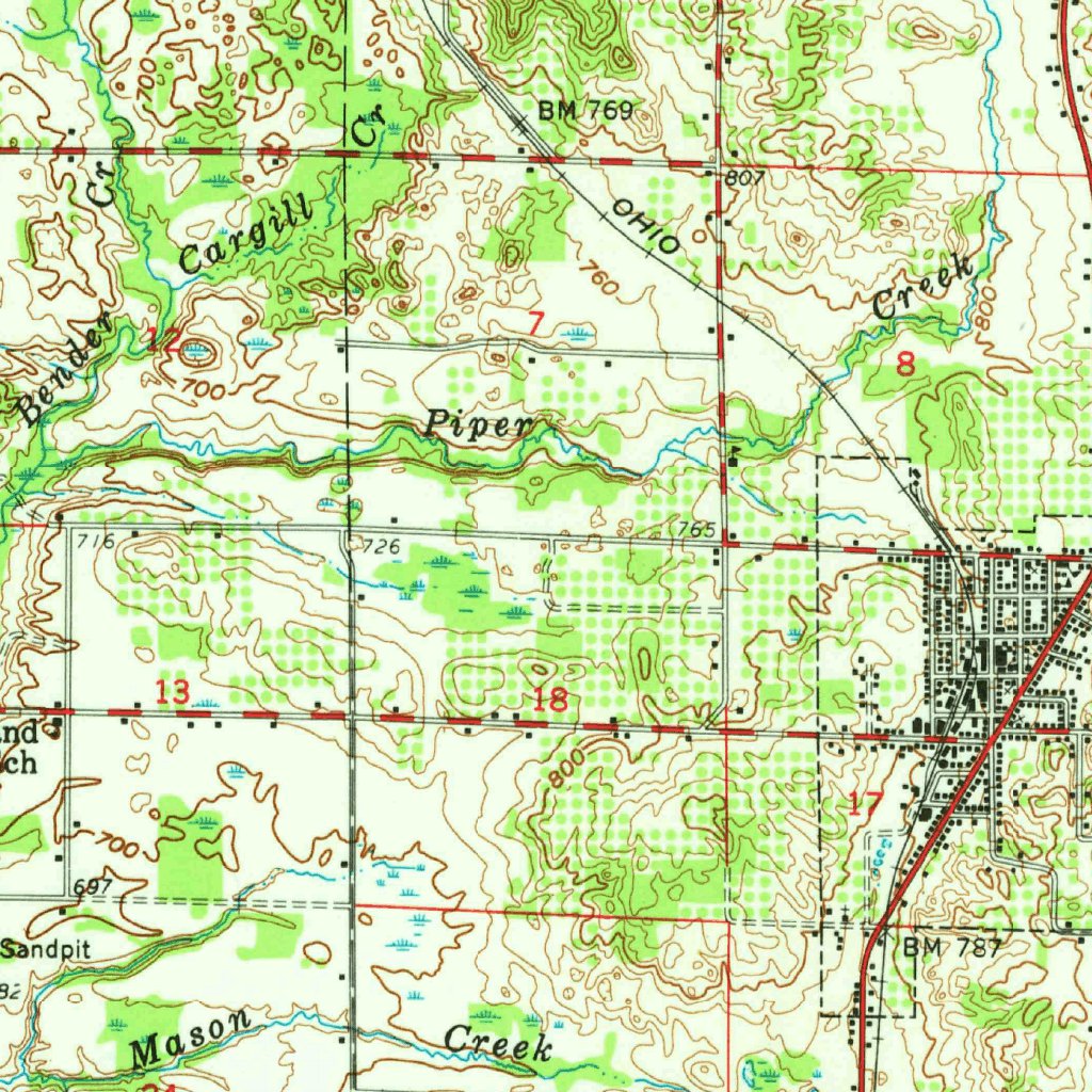 Hart, MI (1959, 62500-Scale) Map by United States Geological Survey ...