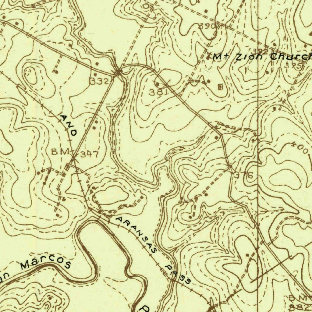 Harwood, TX (1925, 48000-Scale) Map by United States Geological Survey ...