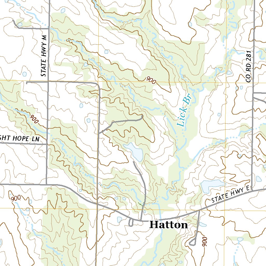 Hatton, MO (2021, 24000-Scale) Map by United States Geological Survey ...