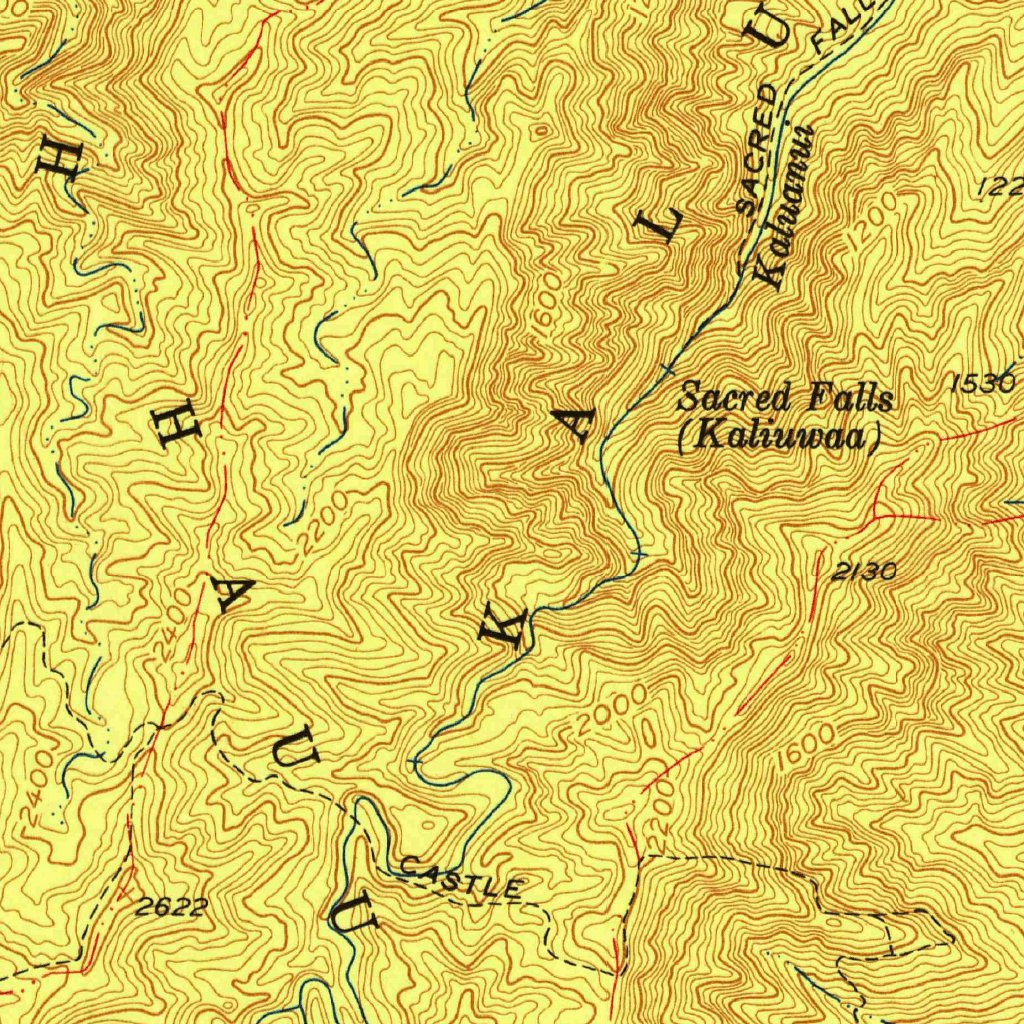 Hauula, HI (1953, 24000-Scale) Map by United States Geological Survey ...