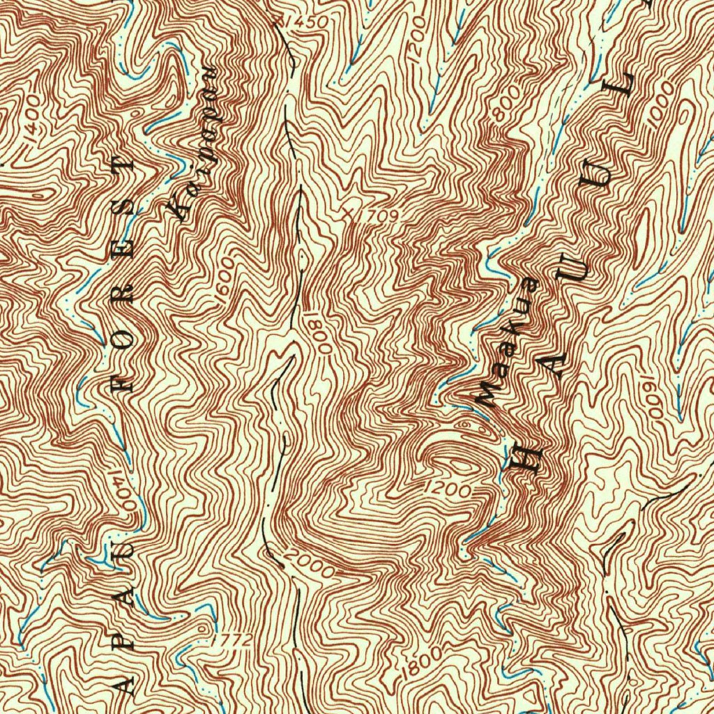 Hauula, HI (1983, 24000-Scale) Map by United States Geological Survey ...