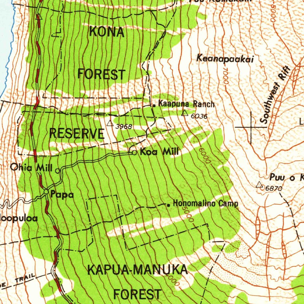 Hawaii South, HI (1959, 250000-Scale) Map by United States Geological ...