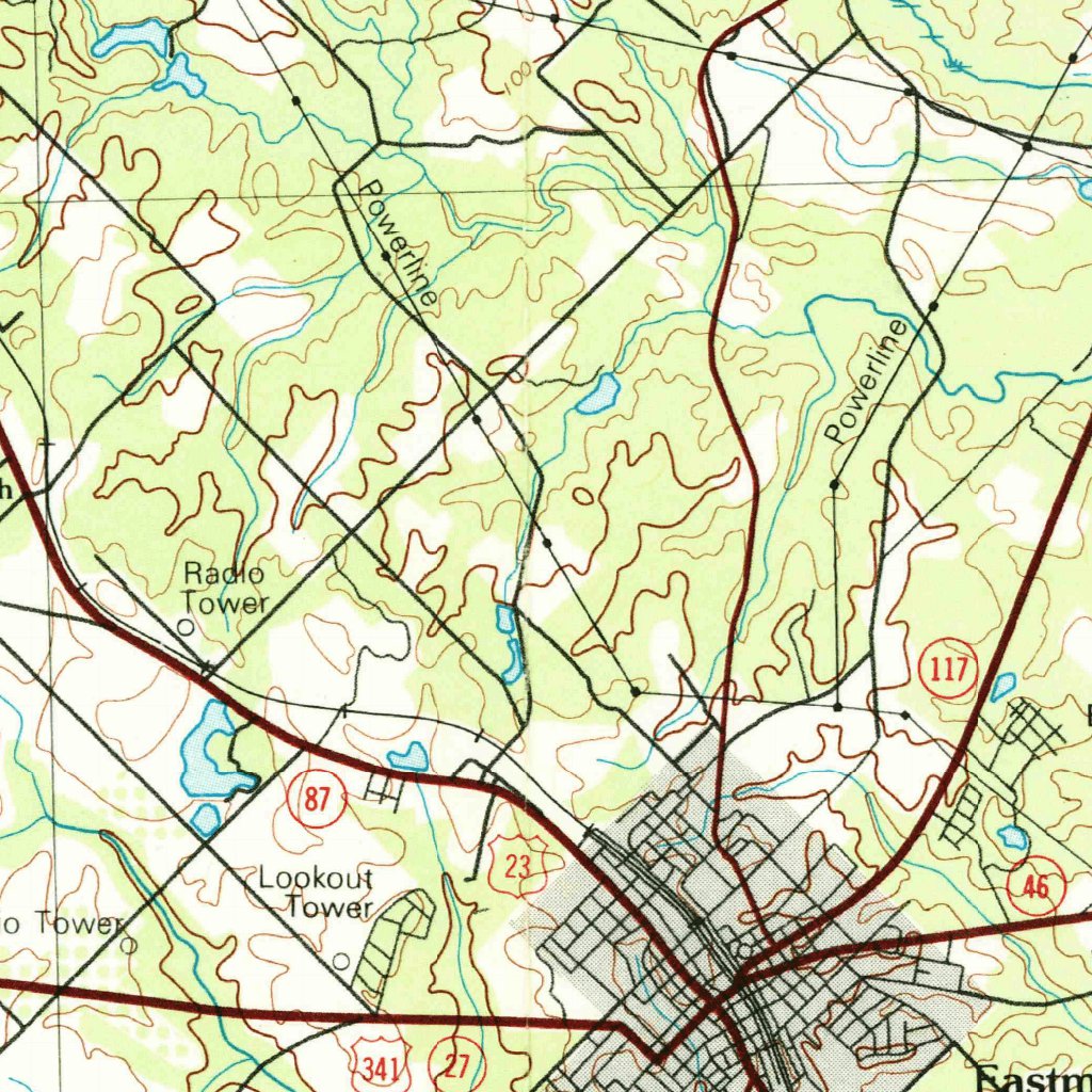 Hawkinsville, GA (1978, 100000-Scale) Map by United States Geological ...