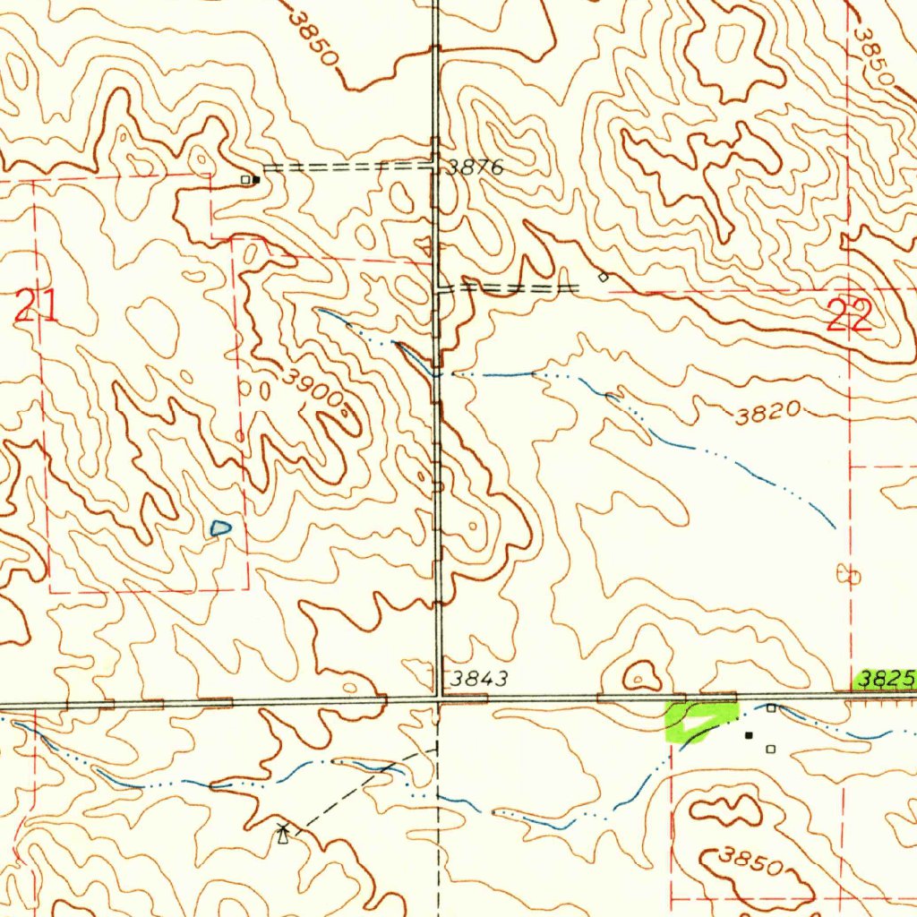 Hay Springs SW, NE (1960, 24000-Scale) Map by United States Geological ...