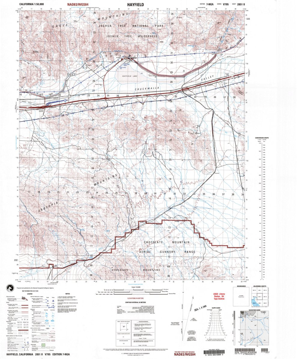 Hayfield, CA (2002, 50000-Scale) Map by United States Geological Survey ...