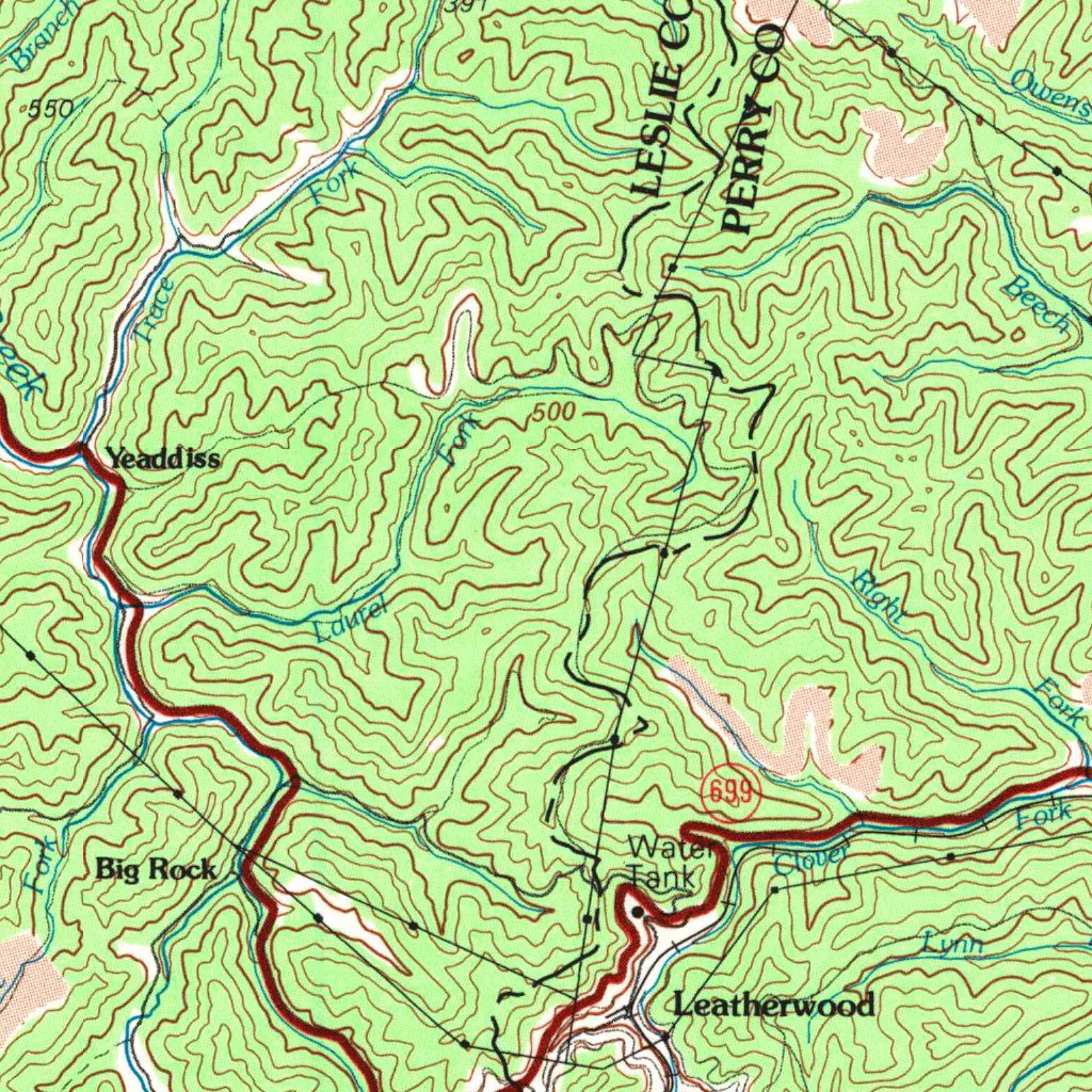 Hazard, KY (1977, 100000-Scale) Map by United States Geological Survey ...