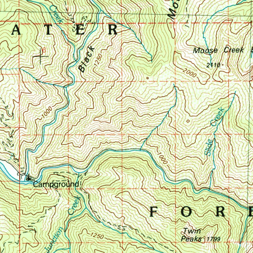 Headquarters, ID-MT (1982, 100000-Scale) Map by United States ...