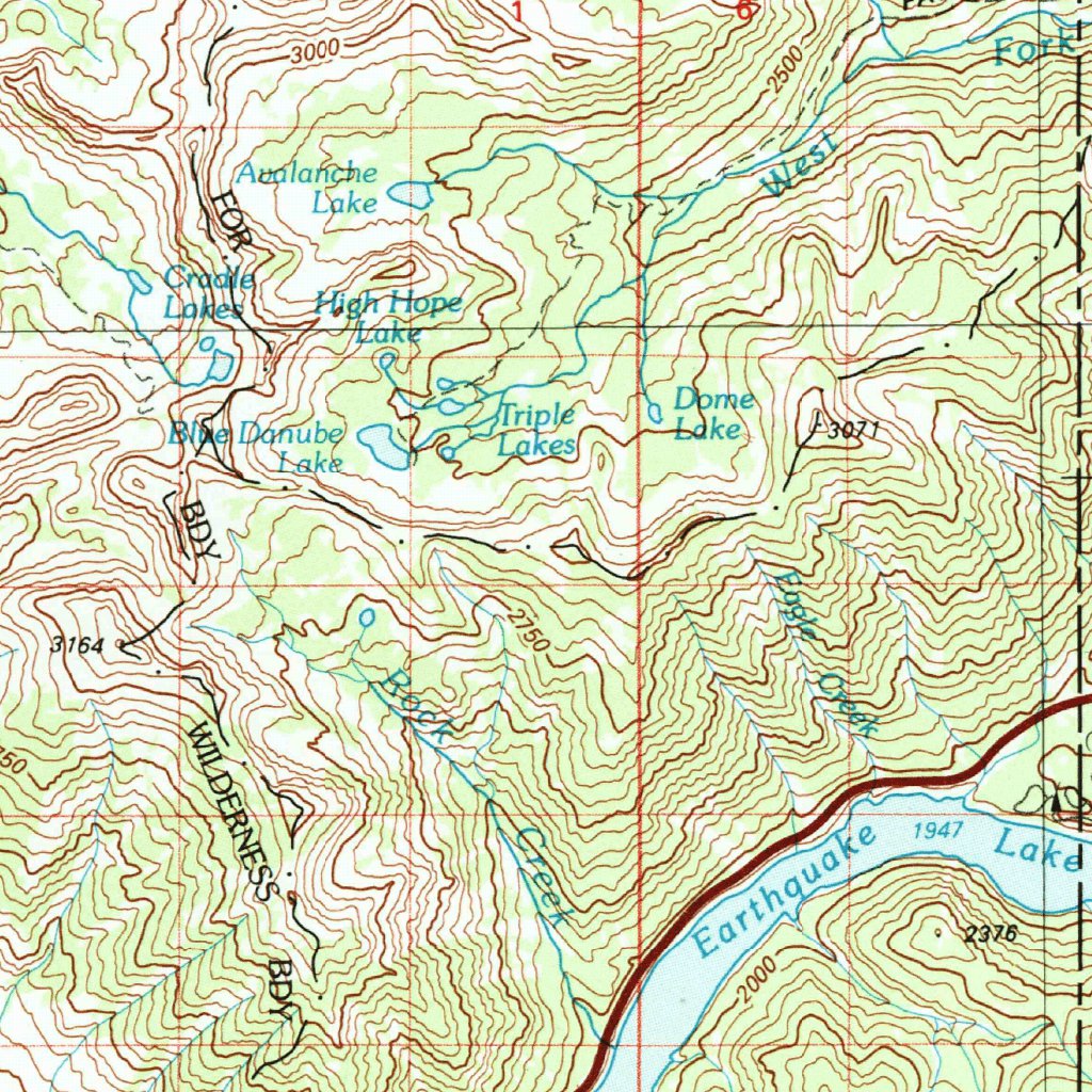 Hebgen Lake, MT-ID-WY (1993, 100000-Scale) Map by United States ...