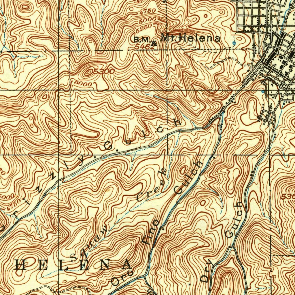 Helena Special, MT (1899, 62500-Scale) Map by United States Geological ...
