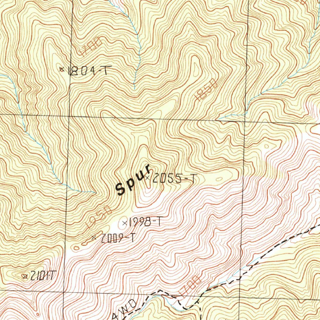 Hen Spring, NV-AZ (1984, 24000-Scale) Map by United States Geological ...