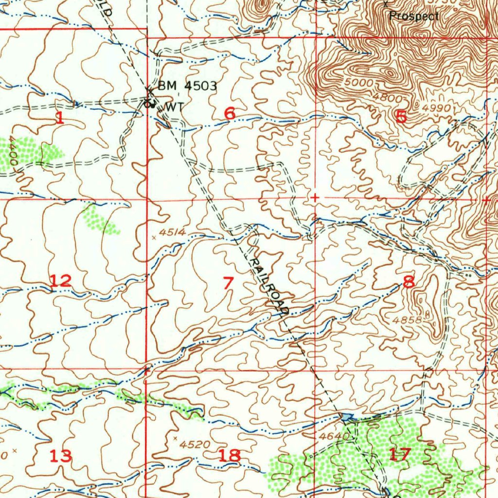 Hereford, AZ (1952, 62500-Scale) Map by United States Geological Survey ...