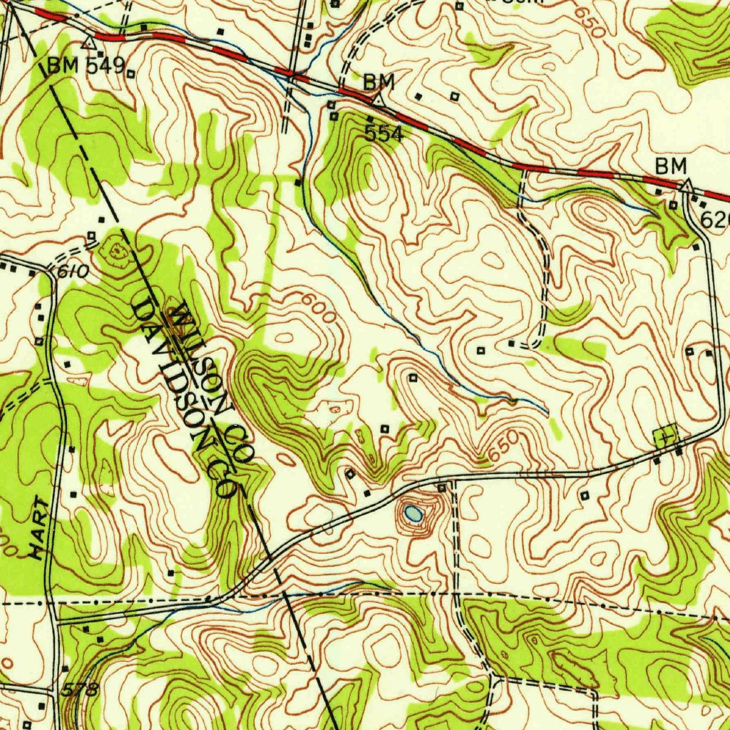 Hermitage, TN (1952, 24000-Scale) Map by United States Geological ...
