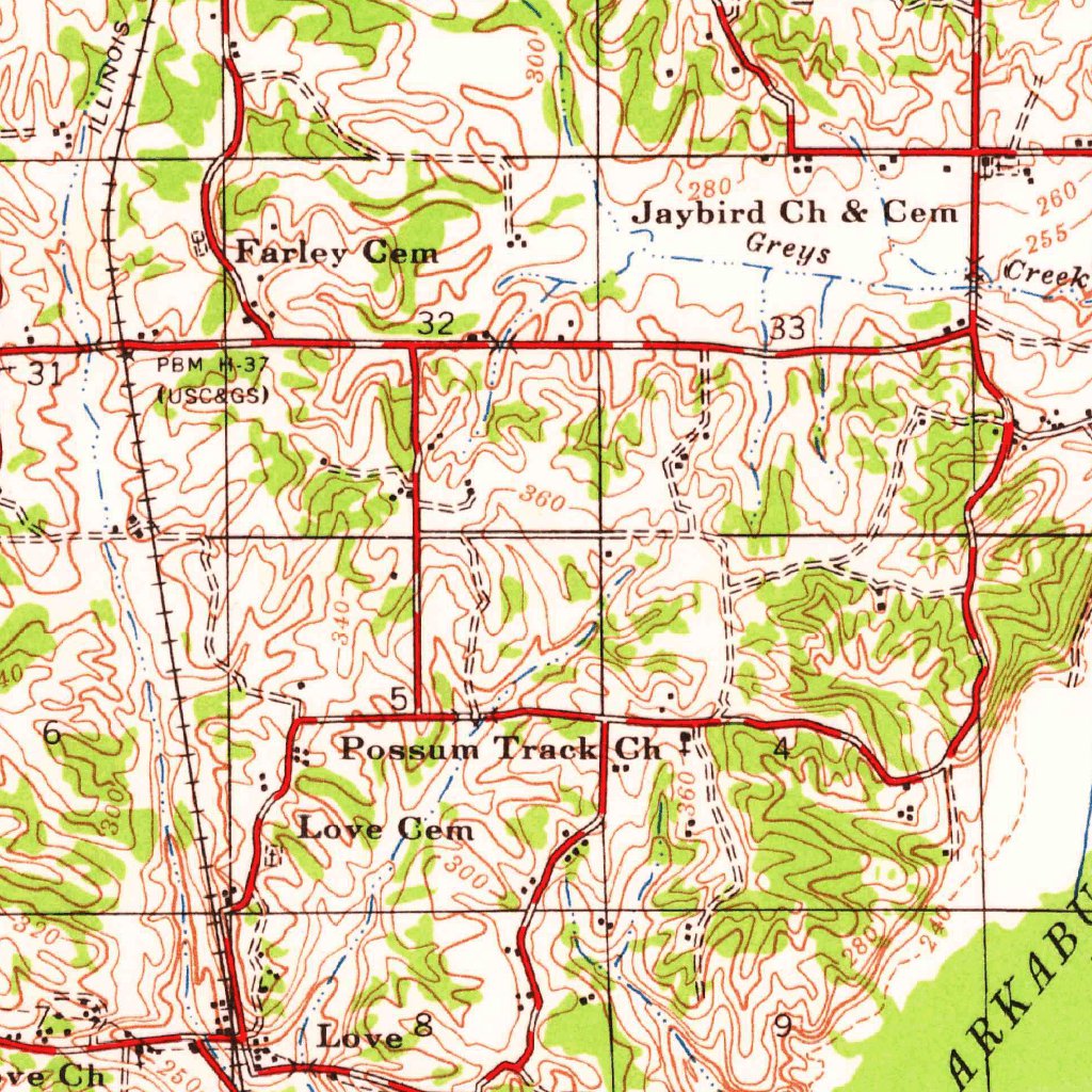 Hernando, MS-TN (1944, 62500-Scale) Map by United States Geological ...