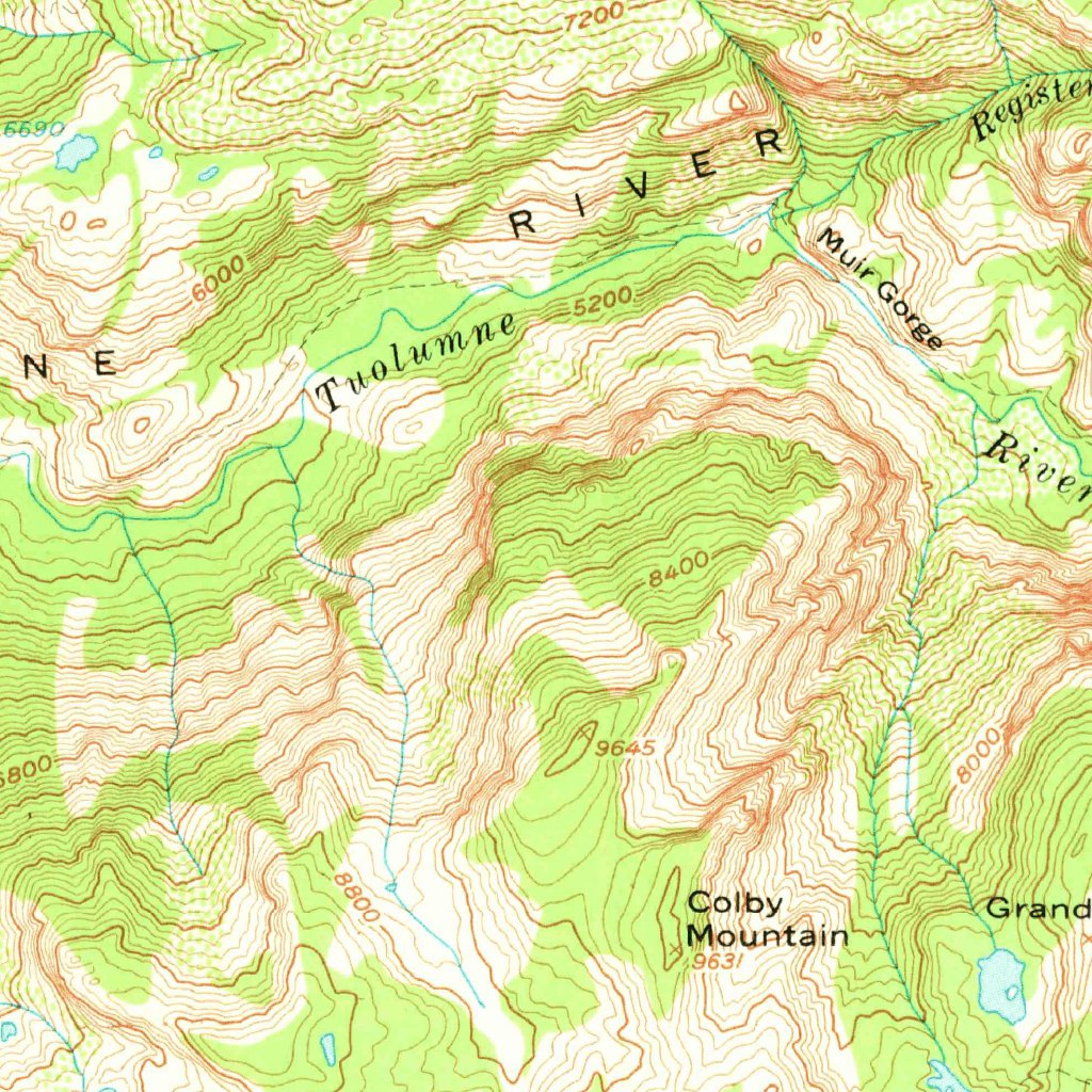 Hetch Hetchy Reservoir, CA (1956, 62500-Scale) Map by United States ...