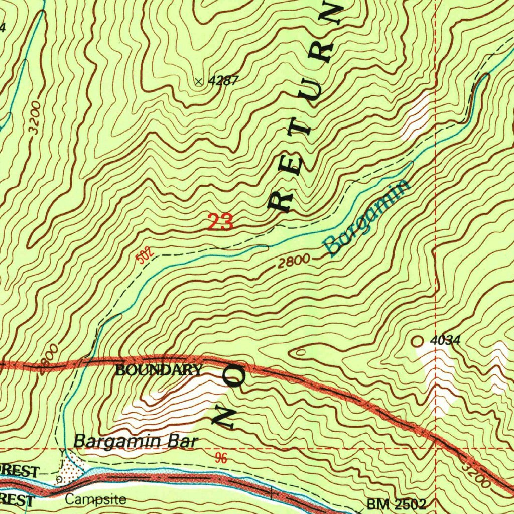 Hida Point, ID (1995, 24000-Scale) Map by United States Geological ...