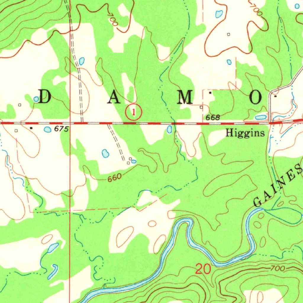 Higgins, OK (1971, 24000-Scale) Map by United States Geological Survey ...
