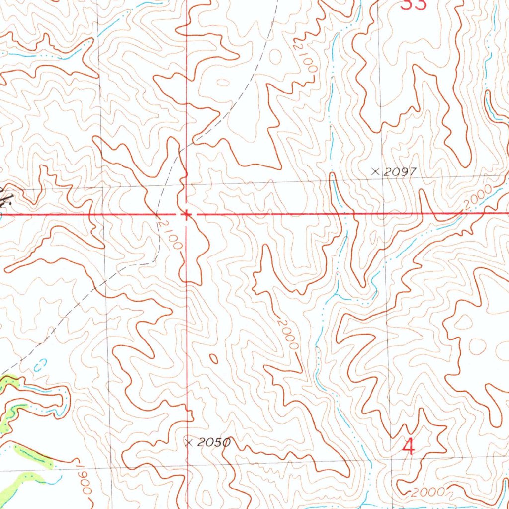 High Elk Hill SW, SD (1981, 24000-Scale) Map by United States ...
