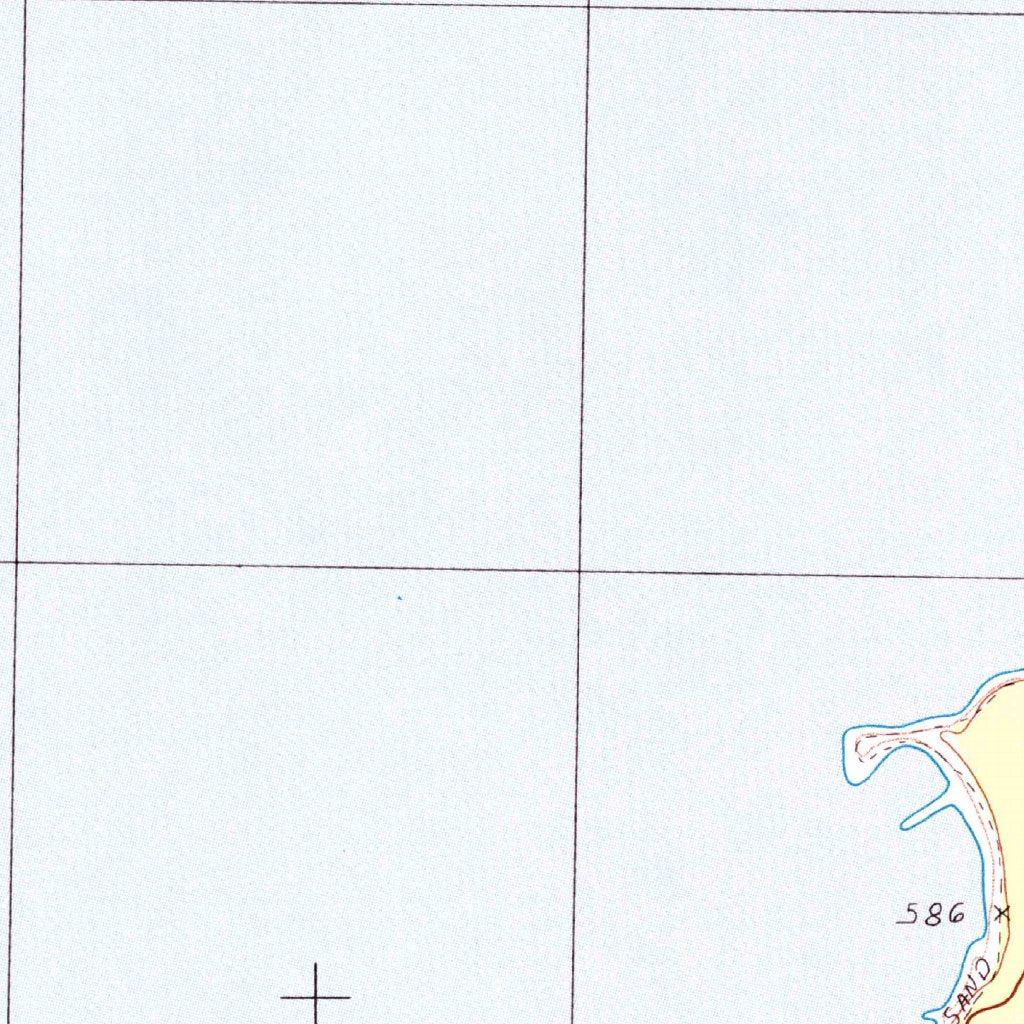 High Island, MI (1986, 24000-Scale) Map by United States Geological ...