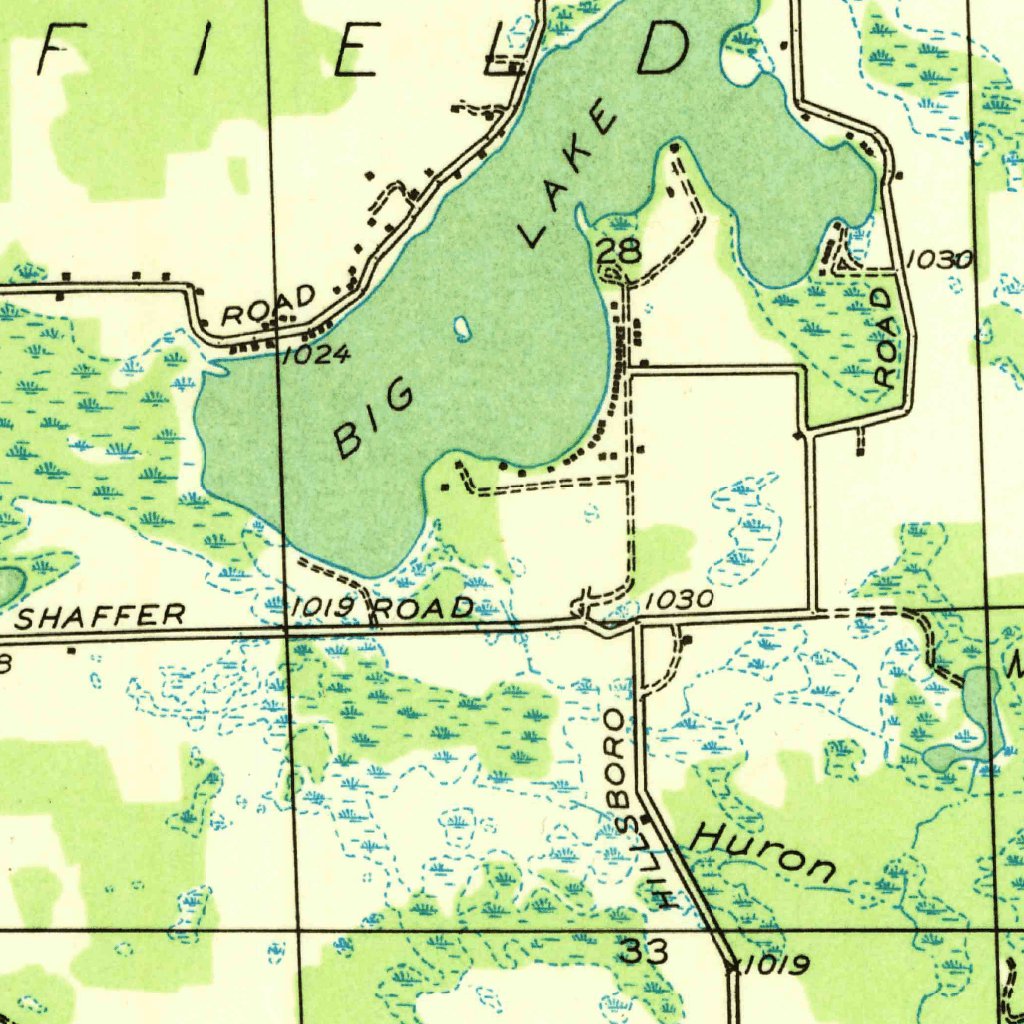 Highland, MI (1936, 31680-Scale) Map by United States Geological Survey ...