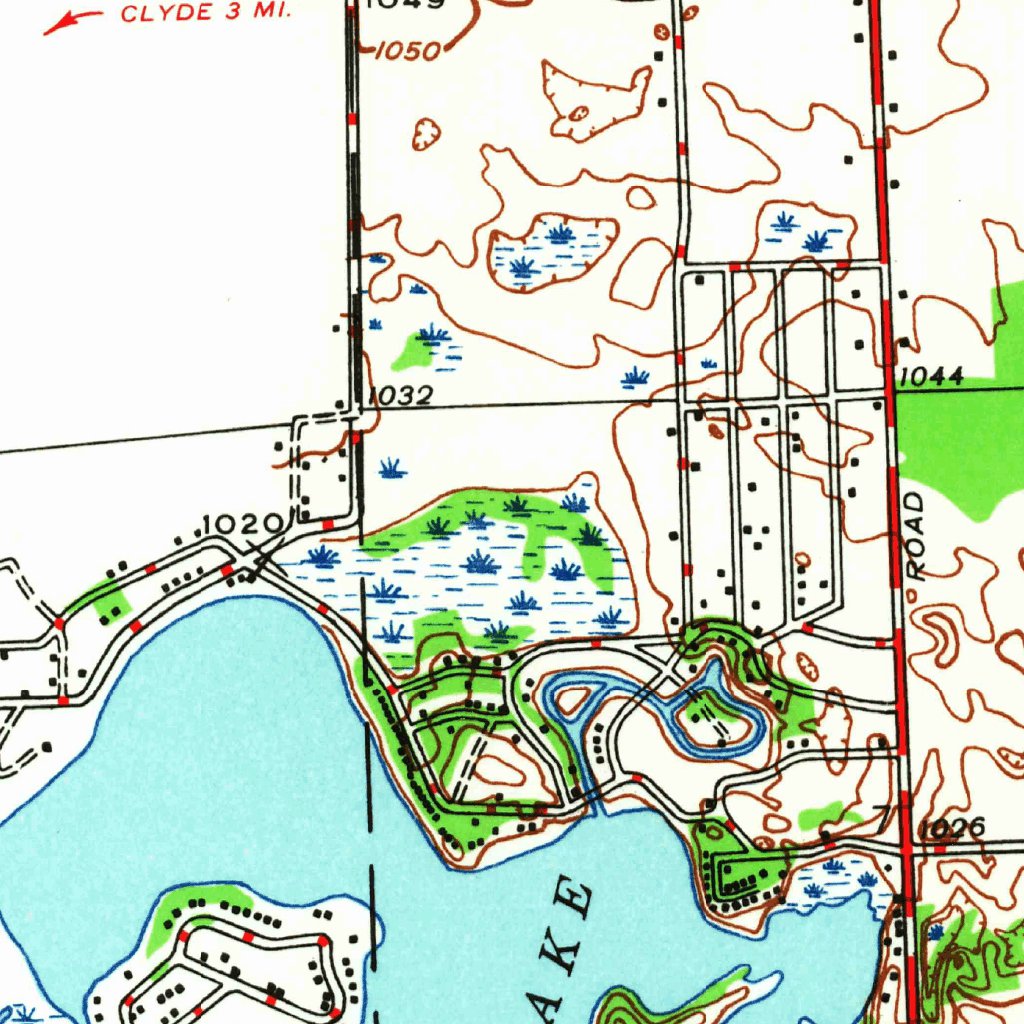 Highland, MI (1942, 24000-Scale) Map by United States Geological Survey ...