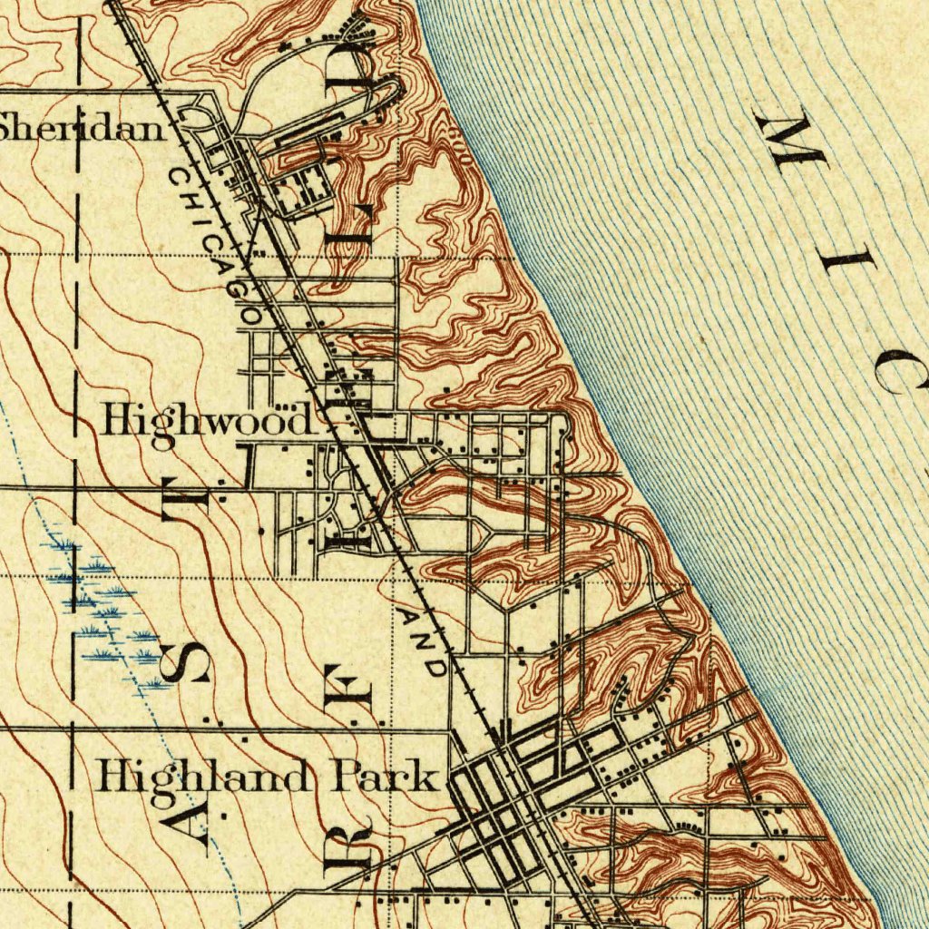 Highwood, IL (1900, 62500-Scale) Map by United States Geological Survey ...