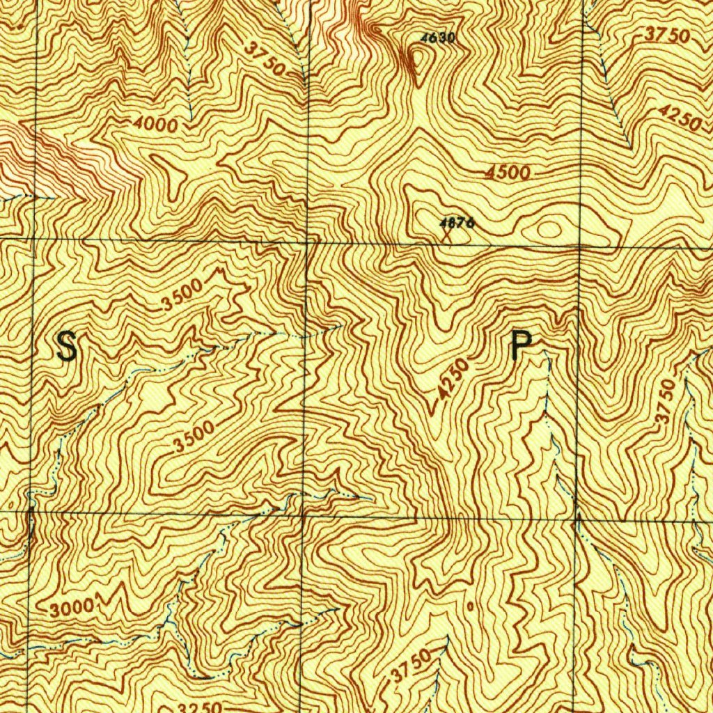 Hildreth Peak, CA (1944, 31680-Scale) Map by United States Geological ...