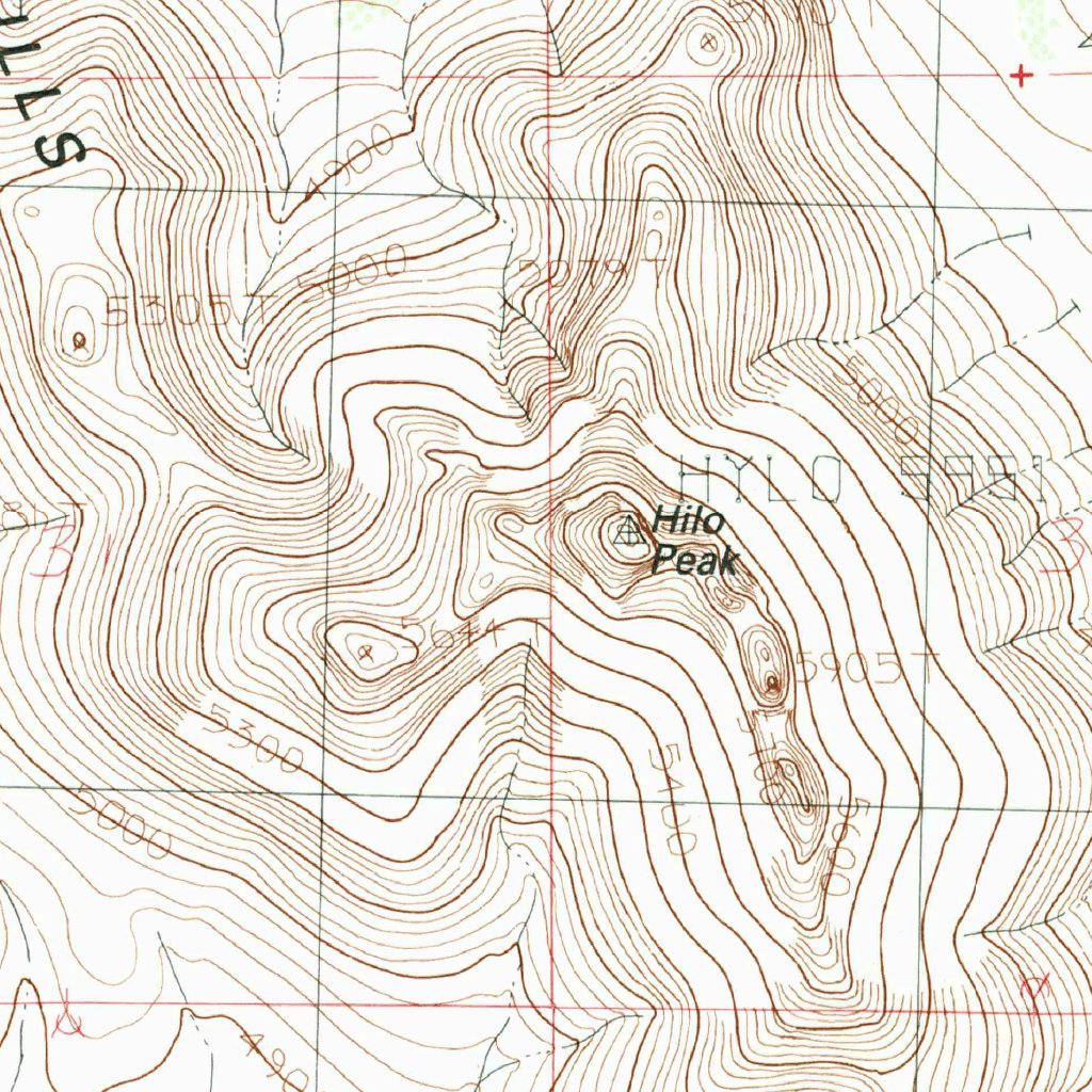 Hilo Peak, NM (1982, 24000-Scale) Map by United States Geological ...
