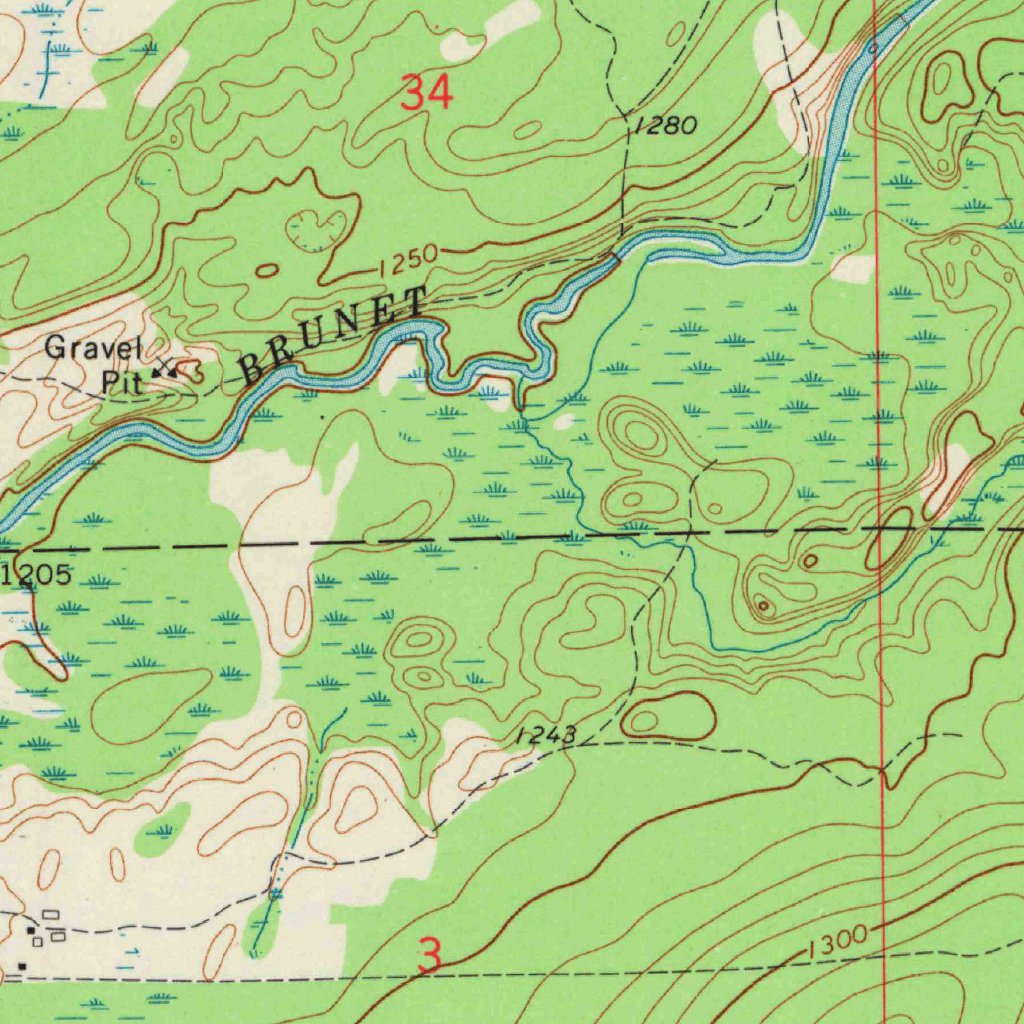 Hogsback Creek, WI (1972, 24000-Scale) Map by United States Geological ...