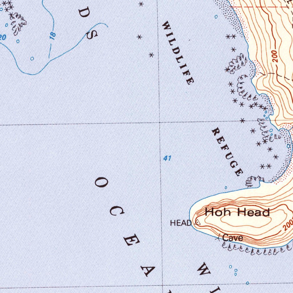 Hoh Head, WA (1982, 24000-Scale) Map by United States Geological Survey ...