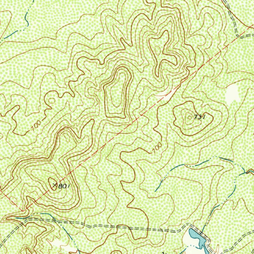 Holcomb Reservoir, TX (1974, 24000-Scale) Map by United States ...