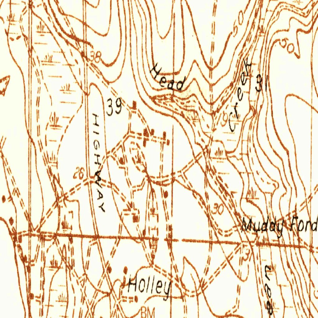 Holley, FL (1936, 48000-Scale) Map by United States Geological Survey ...