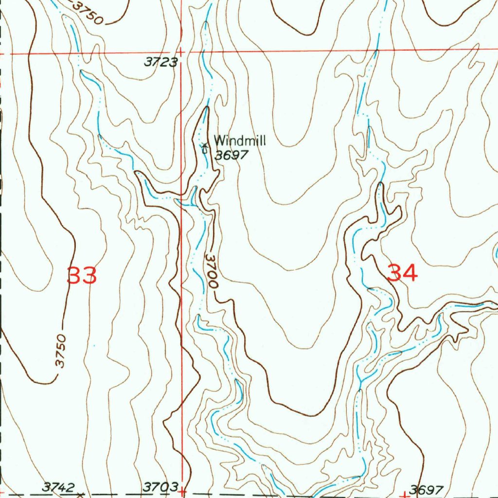 Holly NE, CO-KS (1955, 24000-Scale) Map by United States Geological ...