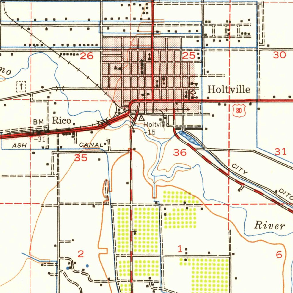 Holtville, CA (1940, 62500-Scale) Map by United States Geological ...