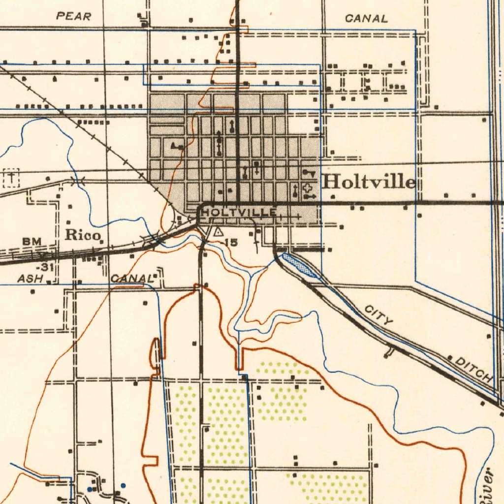 Holtville, CA (1945, 62500-Scale) Map by United States Geological ...