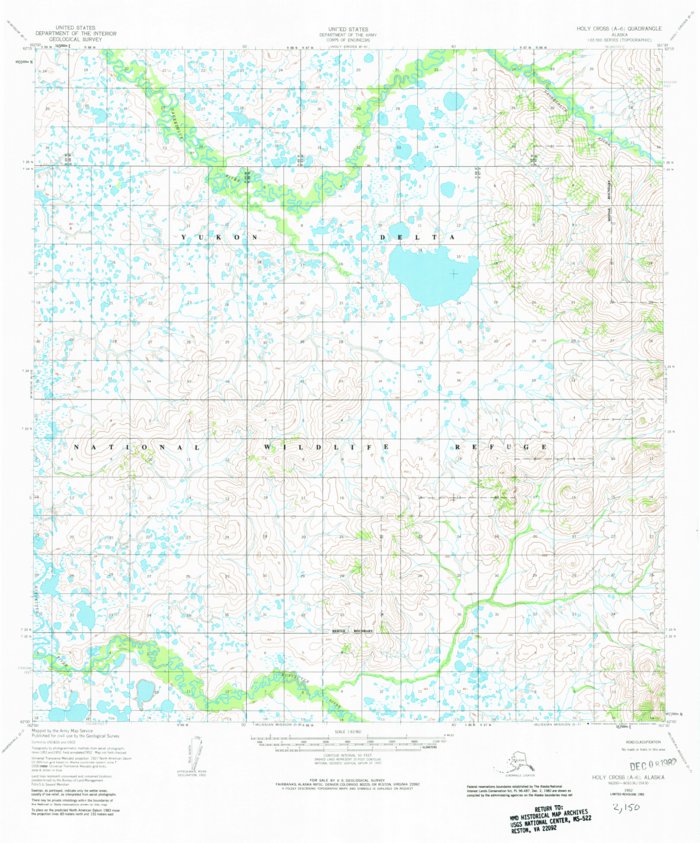 Holy Cross A-6, AK (1952, 63360-Scale) Map by United States Geological ...