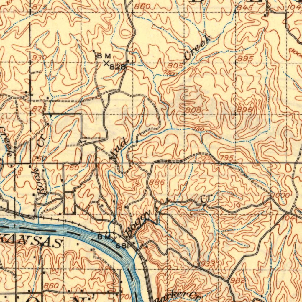 Hominy, OK (1915, 125000-Scale) Map by United States Geological Survey ...