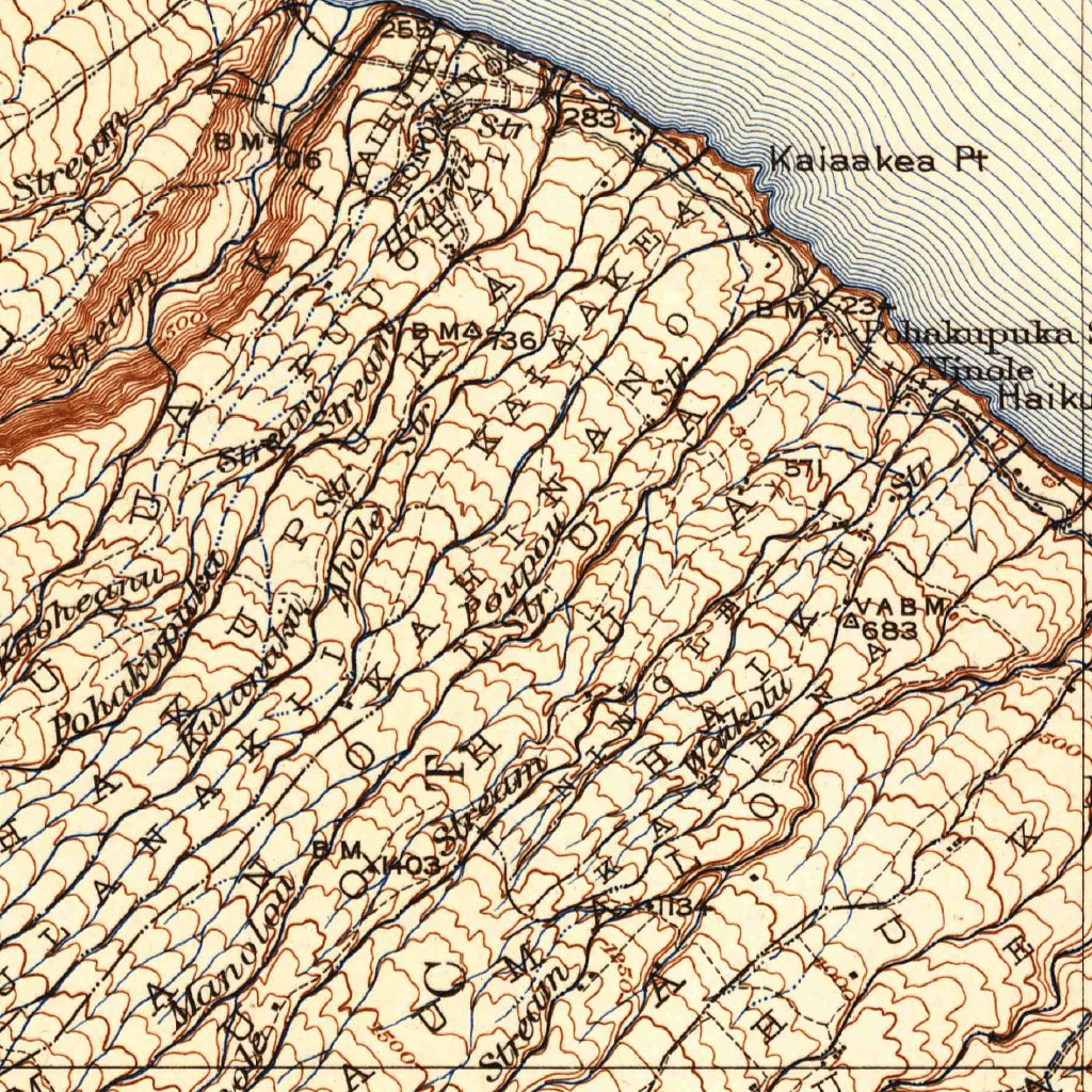 Honomu, HI (1915, 62500-Scale) Map by United States Geological Survey ...