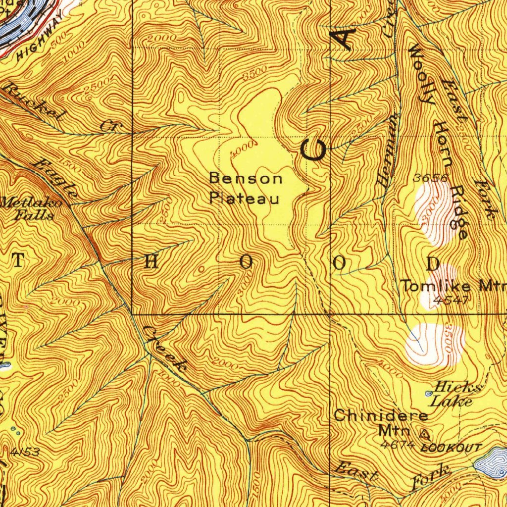 Hood River, OR-WA (1926, 125000-Scale) Map by United States Geological ...