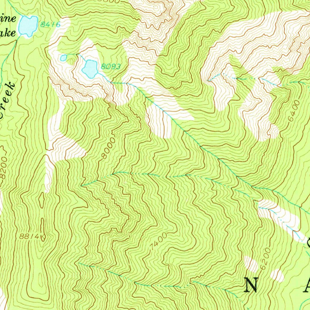 Hoodoo Meadows, ID (1962, 24000-Scale) Map by United States Geological ...