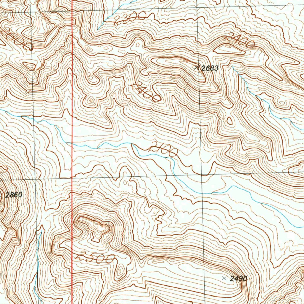 Hoodoo Well, AZ (1990, 24000-Scale) Map by United States Geological ...