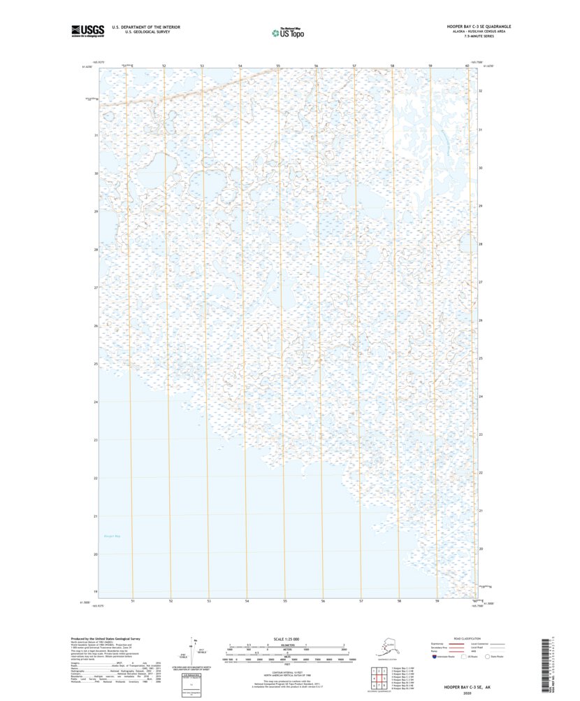 Hooper Bay C-3 SE, AK (2020, 25000-Scale) Map by United States ...